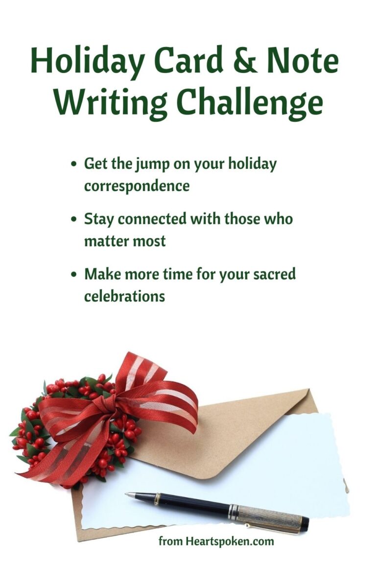 Get the Jump on Holiday Cards and Notes - Heartspoken