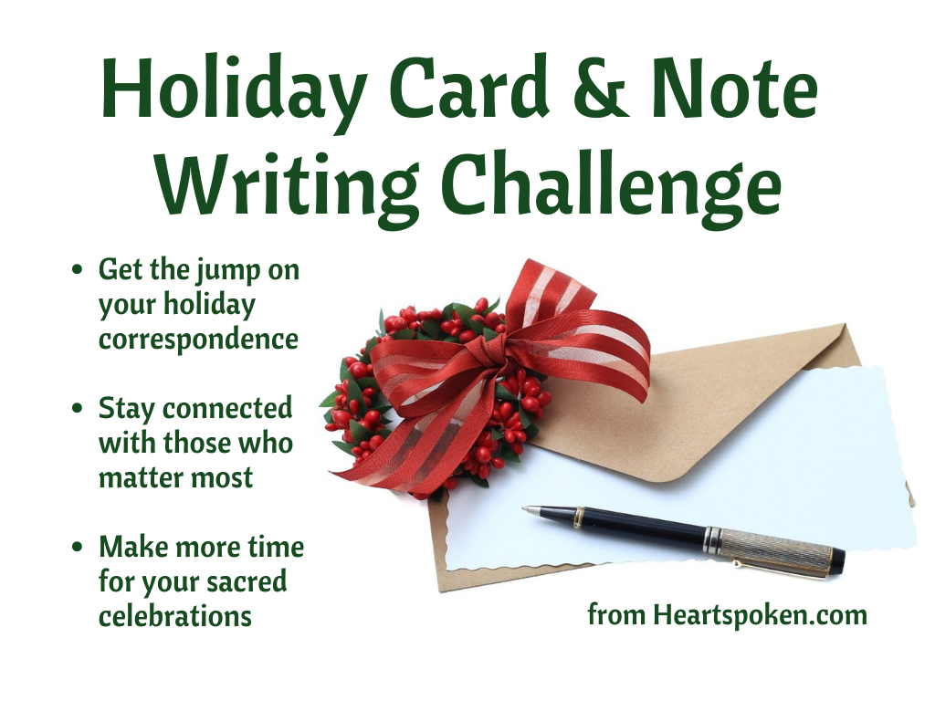 Get the Jump on Holiday Cards and Notes - Heartspoken