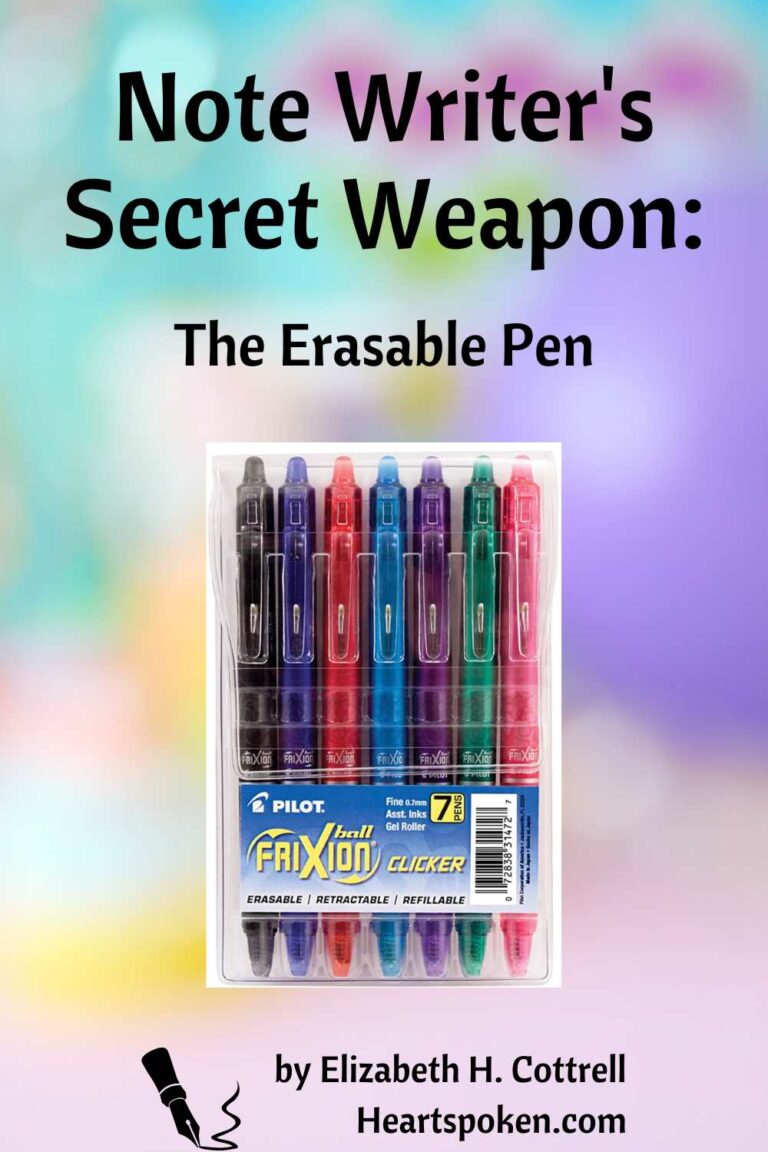 Note Writer's Secret Weapon: The Erasable Pen - Heartspoken